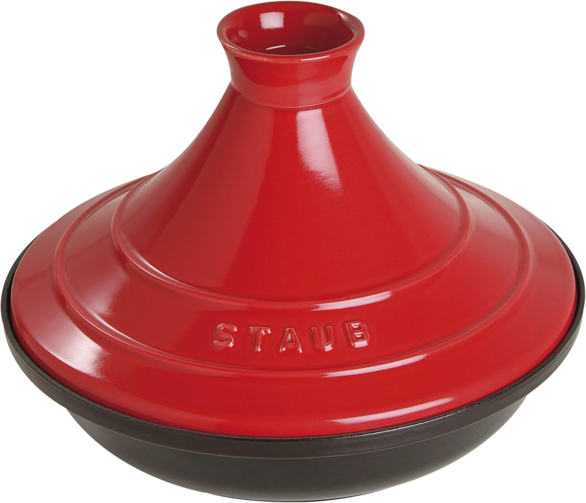 Amazon.com: STAUB – 327 – Tajine Cast Iron Cherry Red,28 x 28 x 20 cm ...