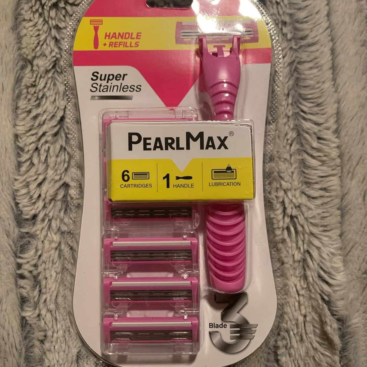 Amazon.com: Pearl Max Disposable Razors, Long-lasting 3-Blade Razors ...