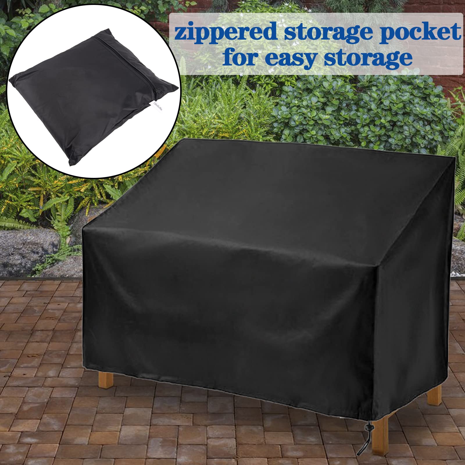 Snapklik.com : Outdoor Bench Cover Waterproof For 2-Seater Outside ...