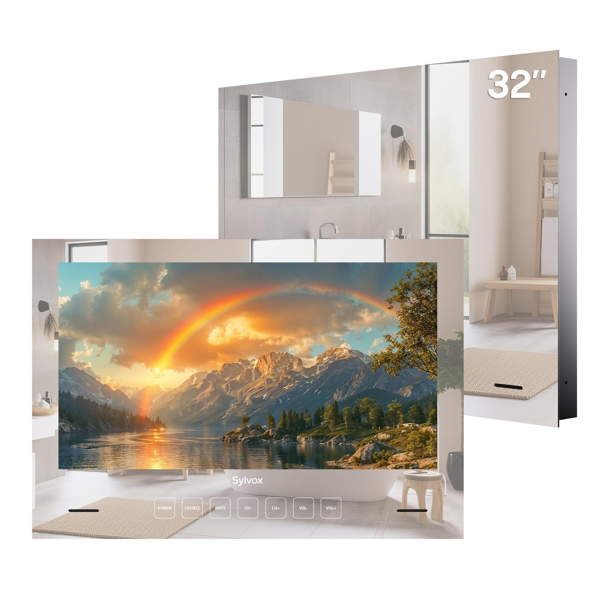 Mirror Tv 27 Inches Smart Mirror LED TV For Bathroom Waterproof WebOS