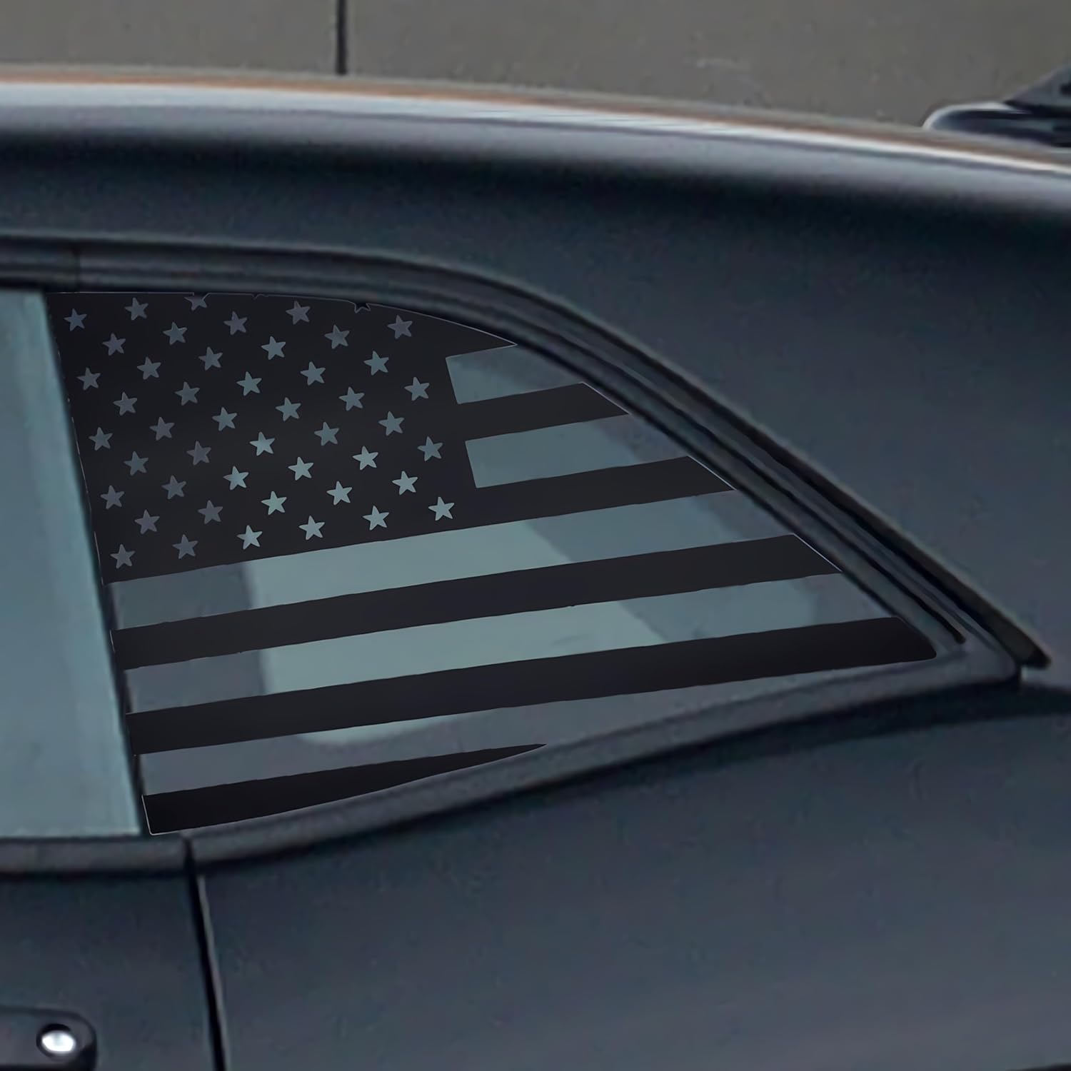 Alicatong American US Flag Quarter Window Vinyl Windshield Decals Matte ...