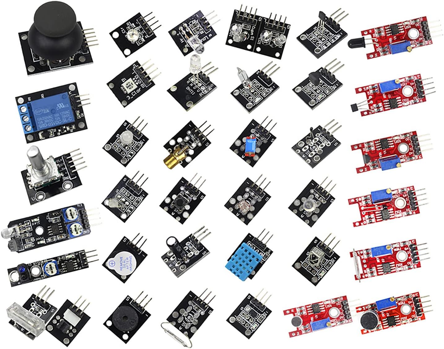 10Gtek 37 in 1 Sensor Modules Kit with Tutorial, Compatible with ...