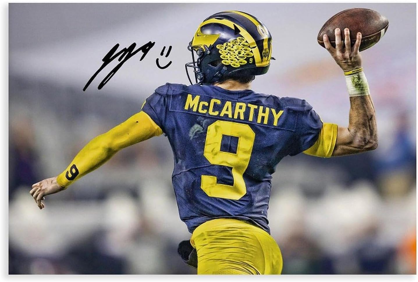 Amazon.com: aspix JJ McCarthy Poster Canvas Poster Bedroom Decor Sports ...