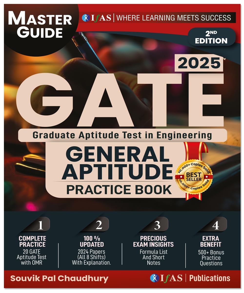 Buy GATE General Aptitude Book 2025 Exam - Master Guide Book: Includes ...