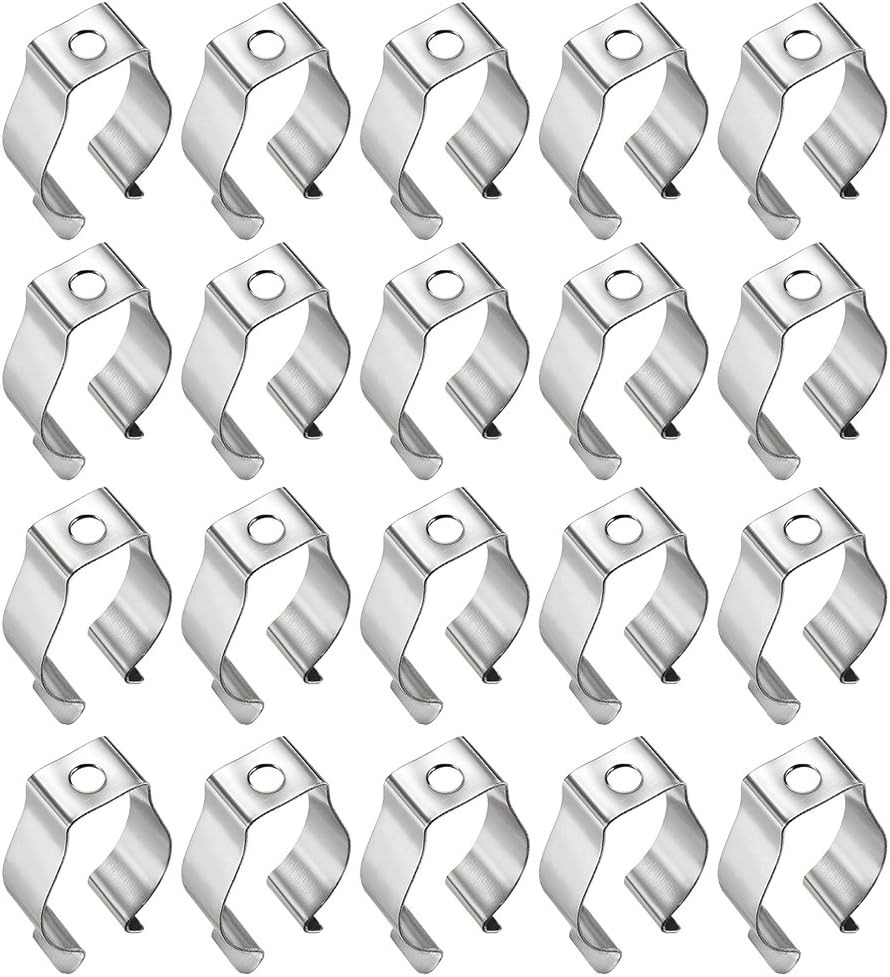 uxcell T8 U Clips Holder Bracket for LED Light Tube, LED Fluorescent ...