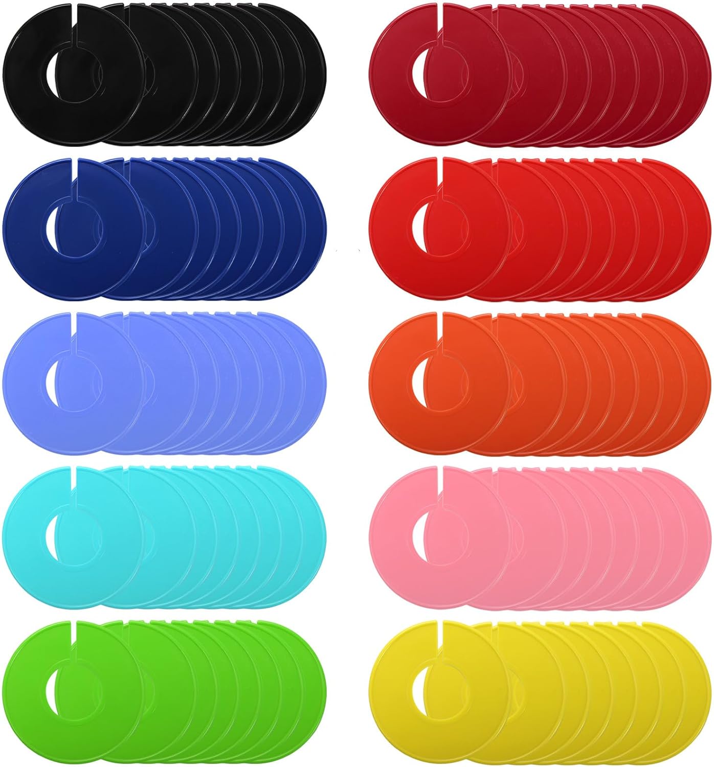 Amazon.com: ZOOFOX 80 Pieces Closet Rack Dividers, Colored Blank ...
