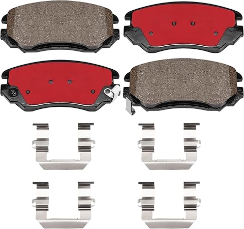 Amazon.com: Ceramic Front Brake Pads with Hardware Compatible with ...