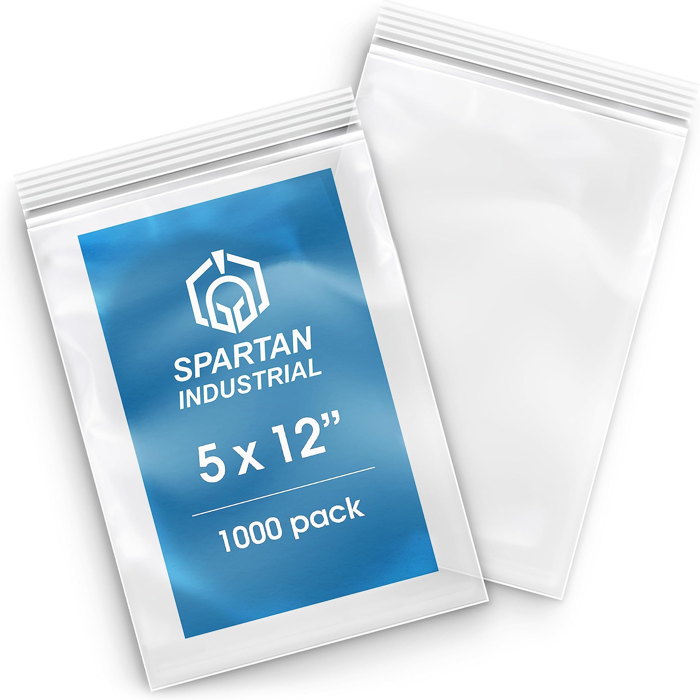 Amazon.com: Spartan Industrial - 5” X 12” (1000 Count) 2 Mil Clear ...