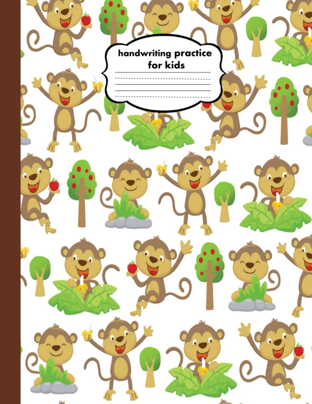 handwriting practice for kids: kindergarten notebook with lines ...