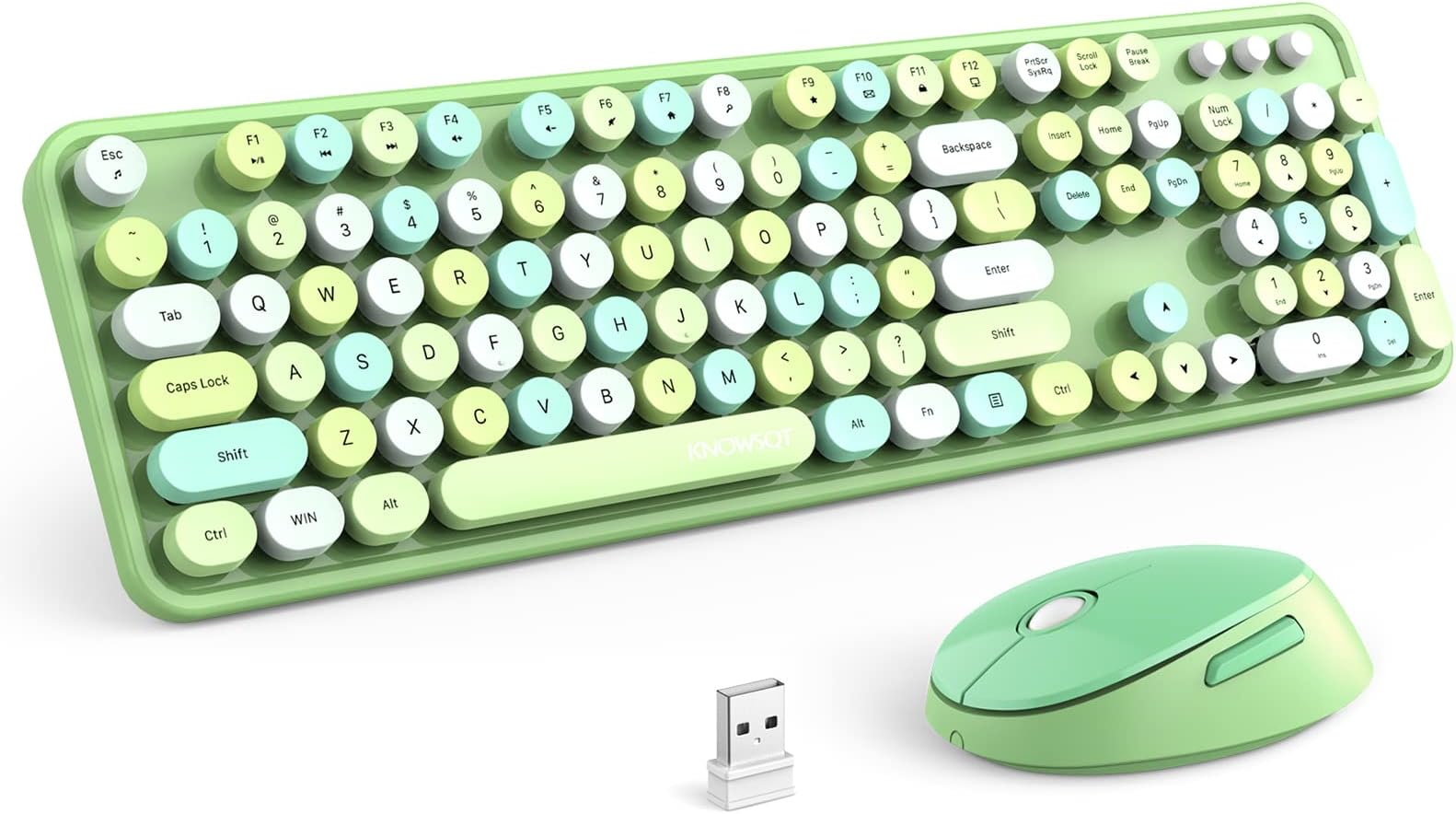 Amazon.com: GEEZER Wireless Keyboard and Mouse Combo - Olive Green Full ...