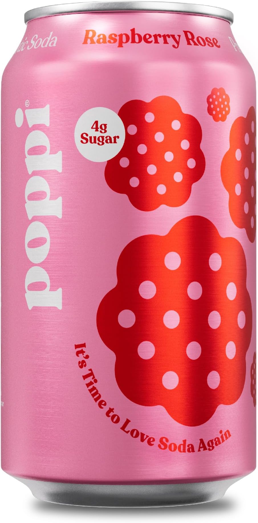 Amazon.com : Poppi Raspberry Rose Prebiotic Soda, 12 Fl Oz : Grocery ...