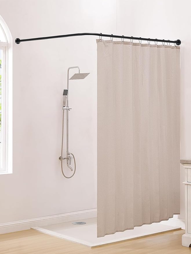Amazon.com: Corner Shower Curtain Rod, 30"-44.3" x 30"-44.3" Adjustable ...