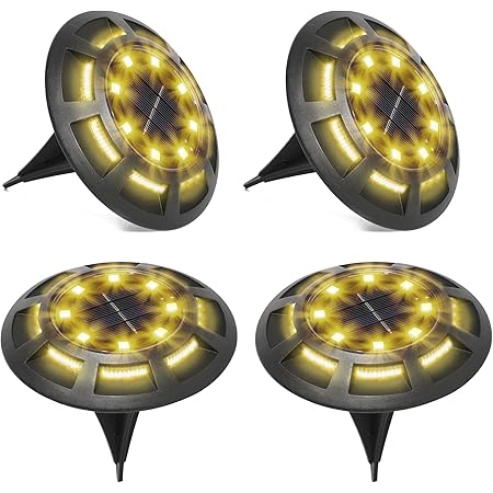 Amazon.com: Bell+Howell Vividisk Color Changing LED Solar Pathway ...