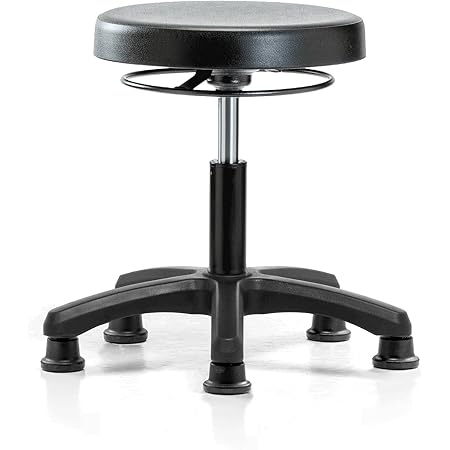 Amazon.com: Perch Polyurethane Work Stool Heavy Duty with Stationary ...