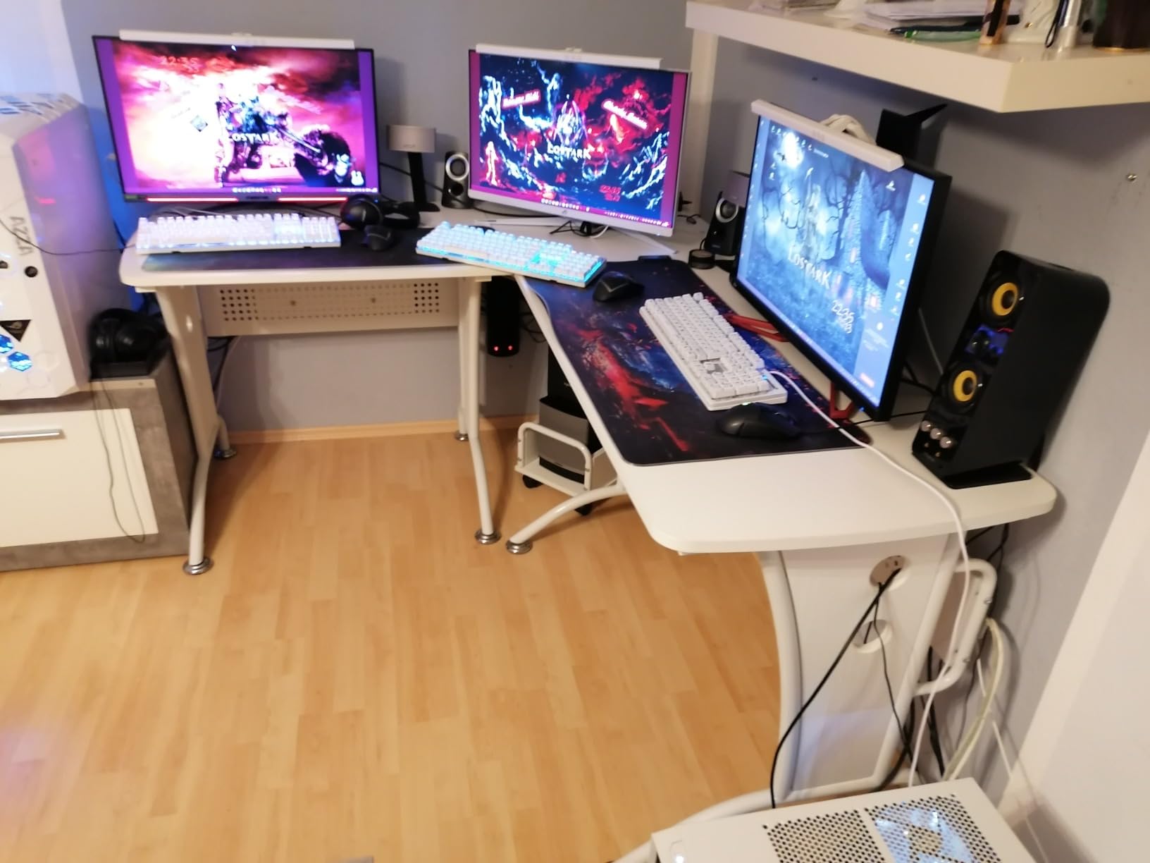 Piranha large corner computer desk for home office PC21 : Amazon.de ...