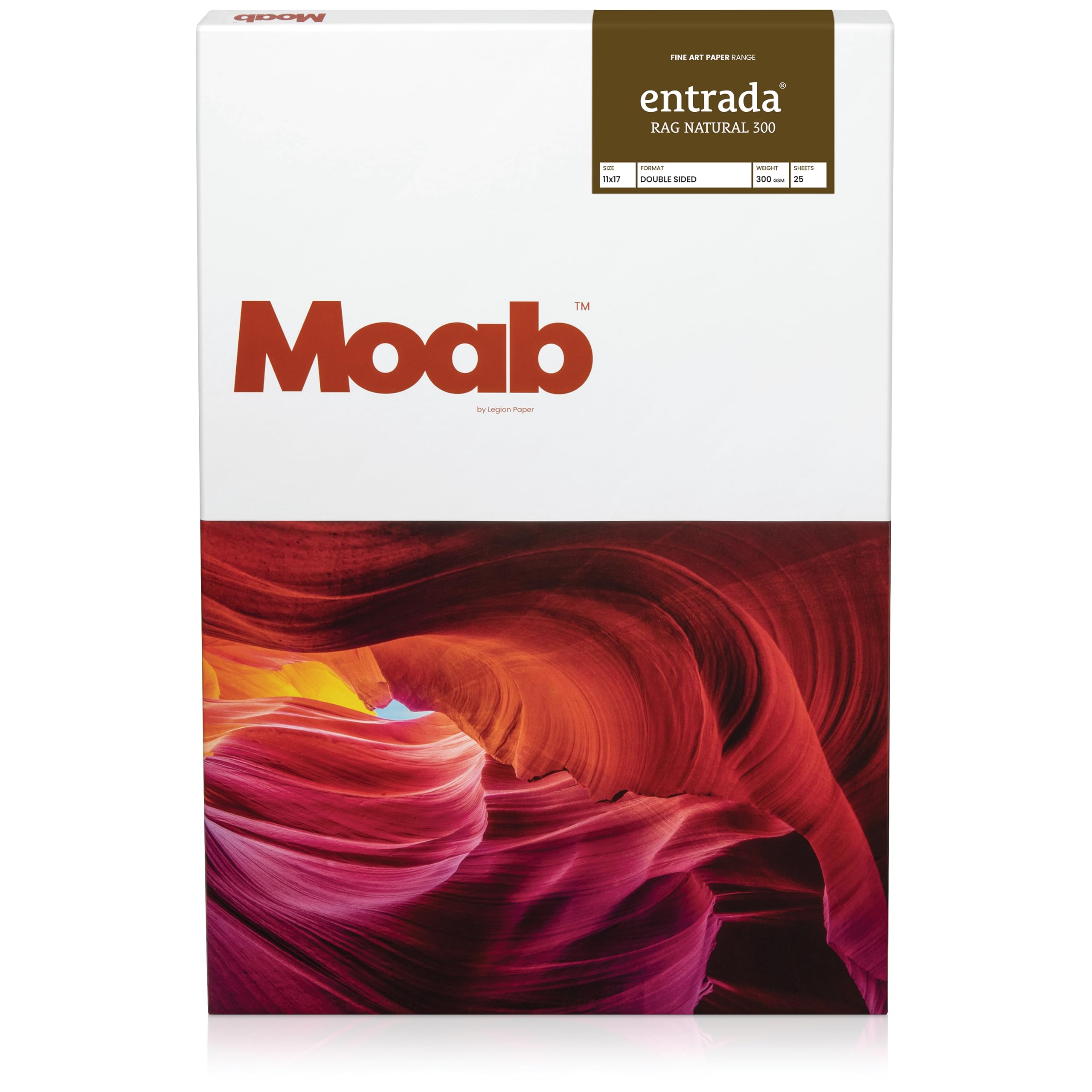 Amazon.com : Moab Entrada Rag Natural 300, 100% Cotton Fine Art ...