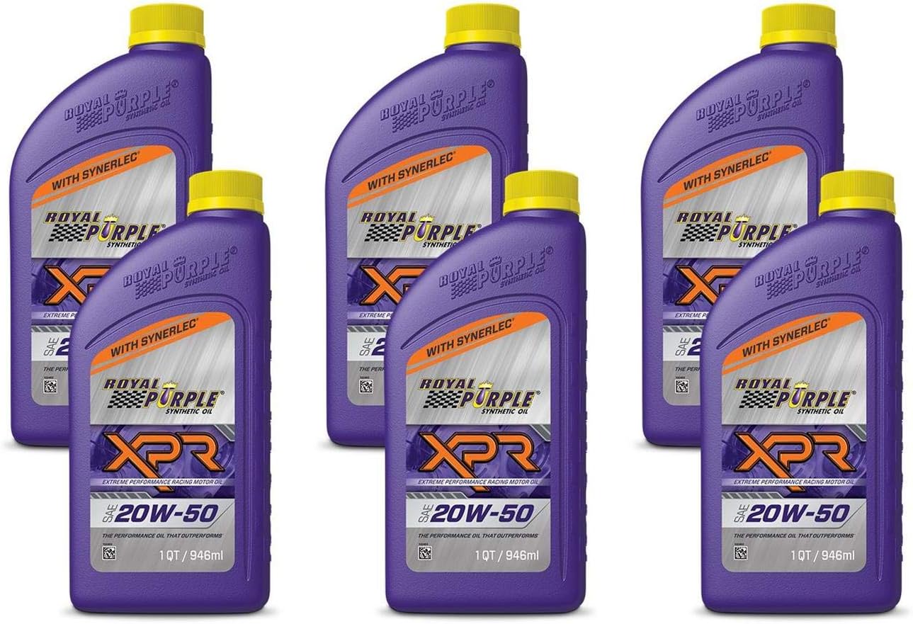 Amazon.com: Royal Purple XPR 20W50 Racing Oil, 6 Quarts : Automotive