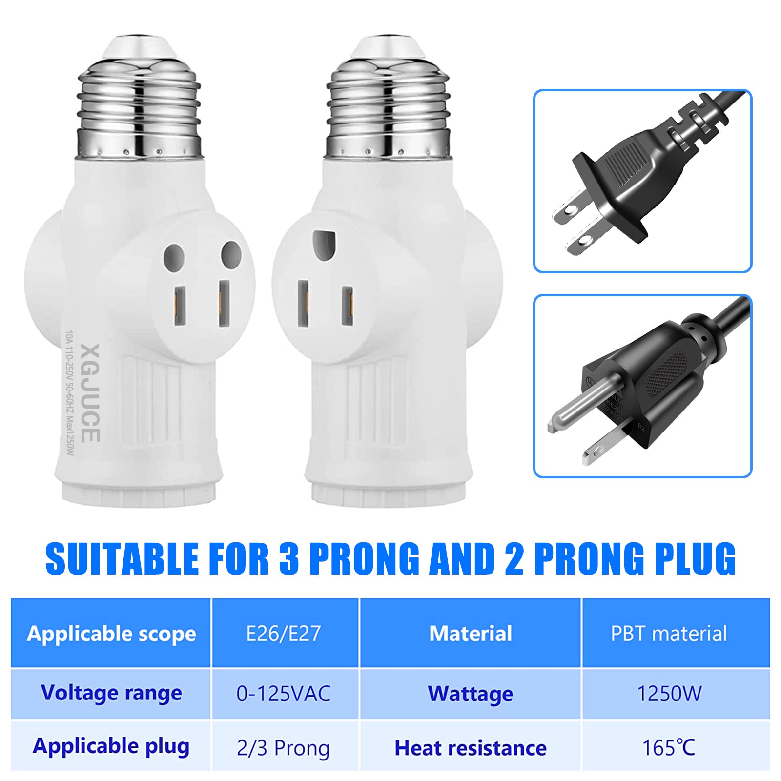 Outdoor Light Socket Adapter Commercial Coaxial Power Adapter For