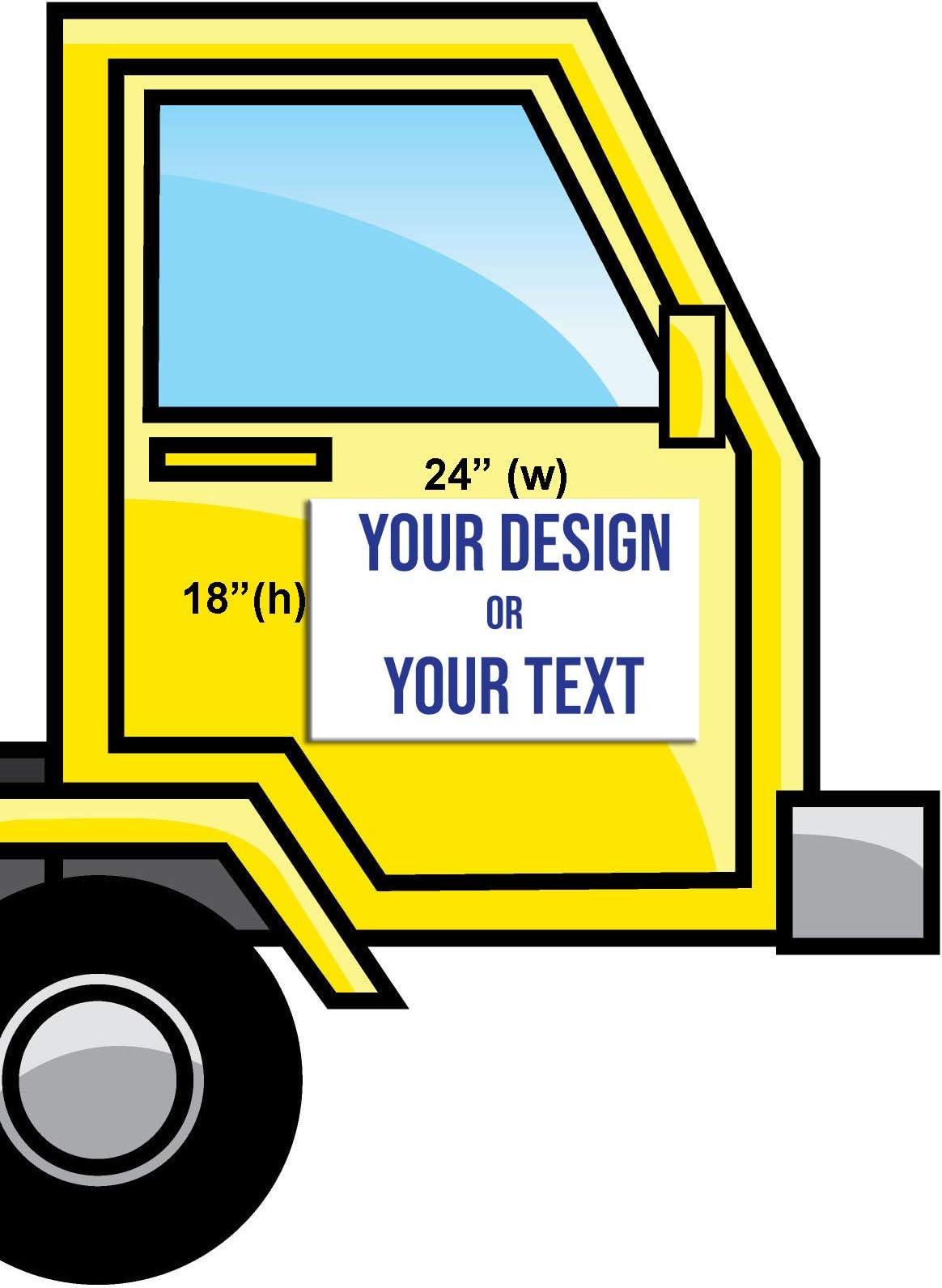 Amazon.com: 2pc- 24" (w) x 18" (h) Custom Car Van Magnets Auto Truck ...