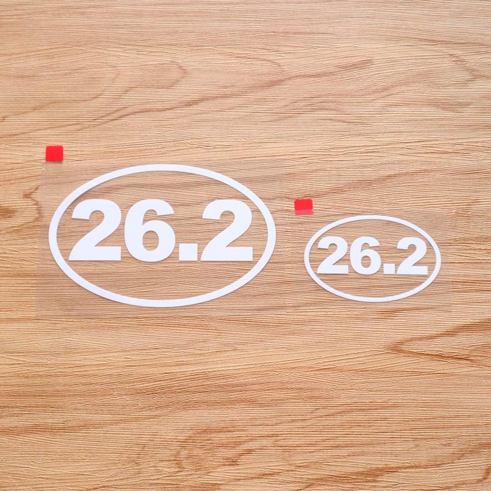 Amazon.com: 26.2 Marathon Run Oval Runner Sticker Decal Vinyl - 2 Pack ...