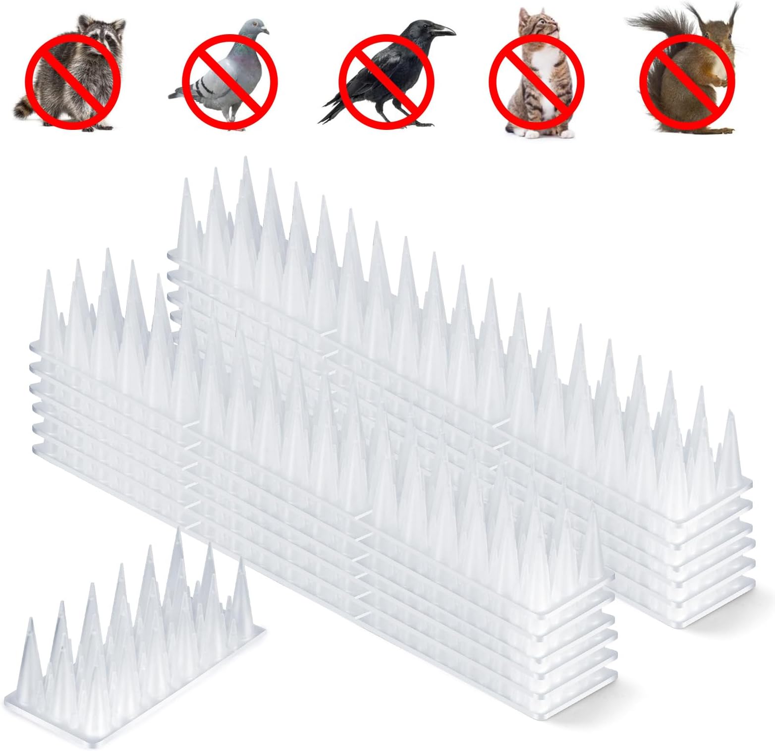 Amazon.com : OFFO Bird Spikes Pigeon Outdoor Deterrent Spikes for Cat ...