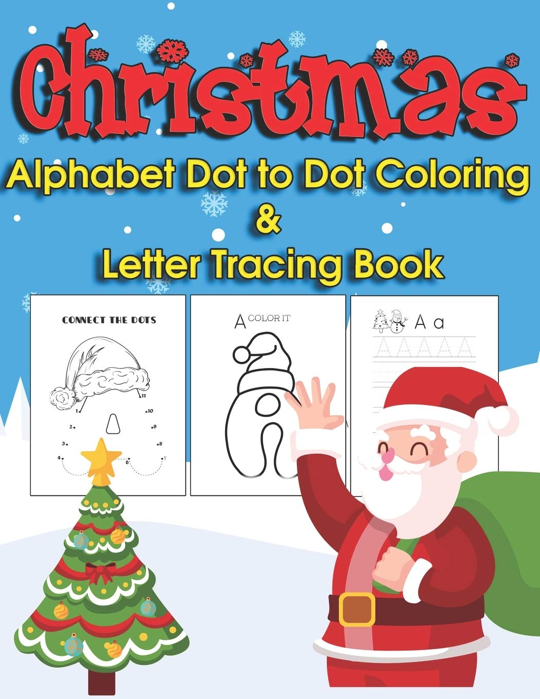 Buy Christmas Alphabet Dot to Dot Coloring and Letter Tracing Book ...
