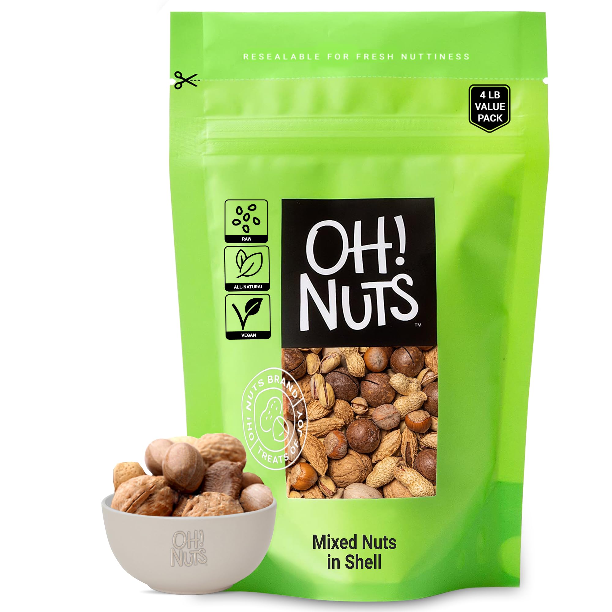 Nut Brands Organic Deluxe Mixed Nuts Cashews, Walnuts, Pecans