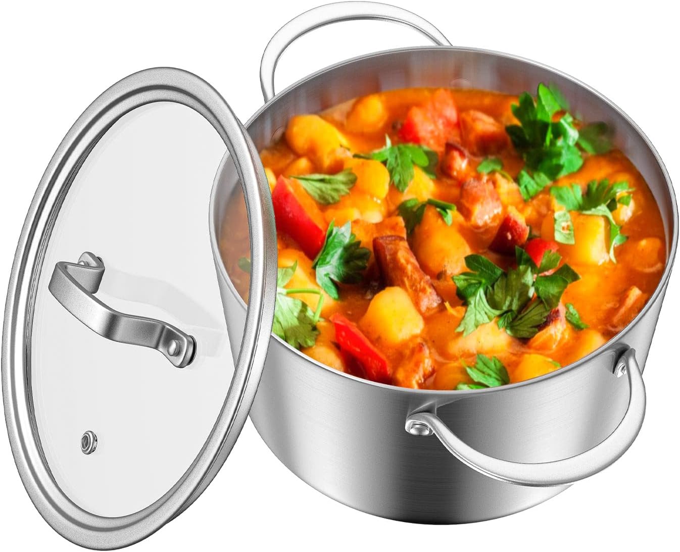 Amazon.com: DSP Premium Stainless Steel Stockpot 3 Quart with Lid ...