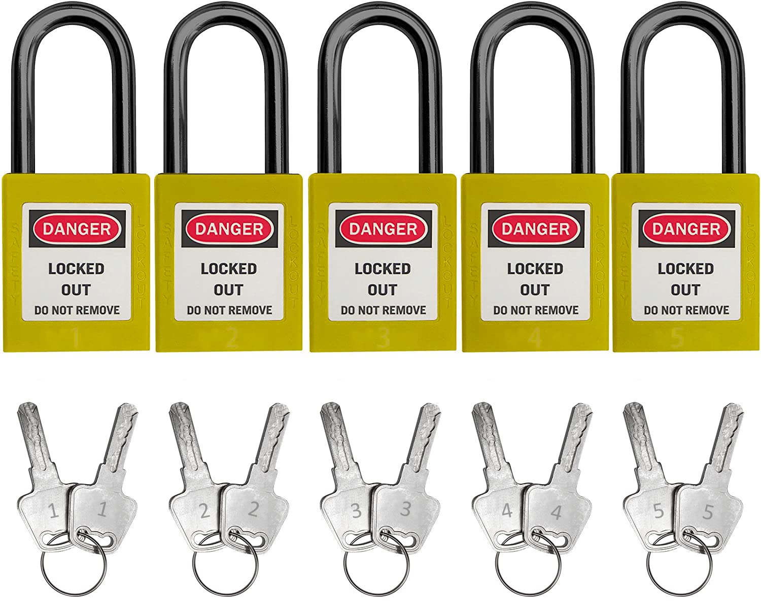 Snapklik.com : SAFBY Lockout Tagout Locks Loto Safety Padlock, Keyed ...
