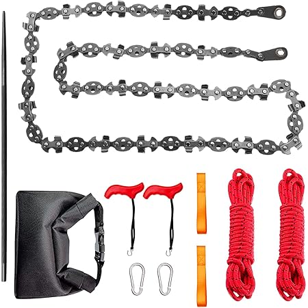 Amazon.com: Kutir 48 Inch High Reach Tree Limb Hand Rope Chain Saw ...