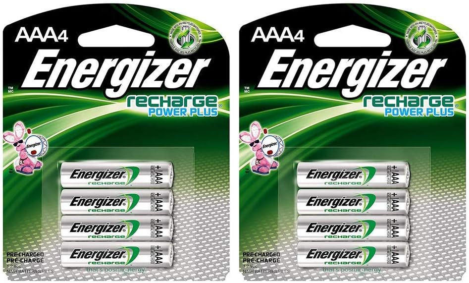 Amazon.com: Energizer Power Plus Rechargeable AAA Batteries (4 Pack ...