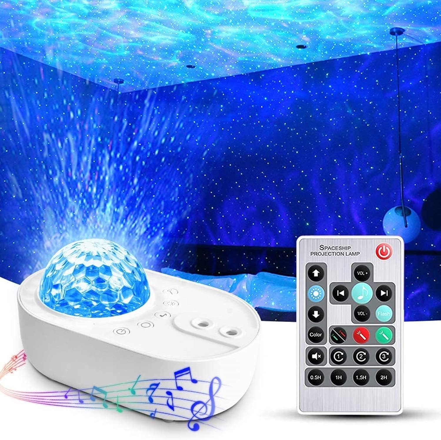 Galaxy Projector,Star Projector Light Ocean Wave Star Night Light ...