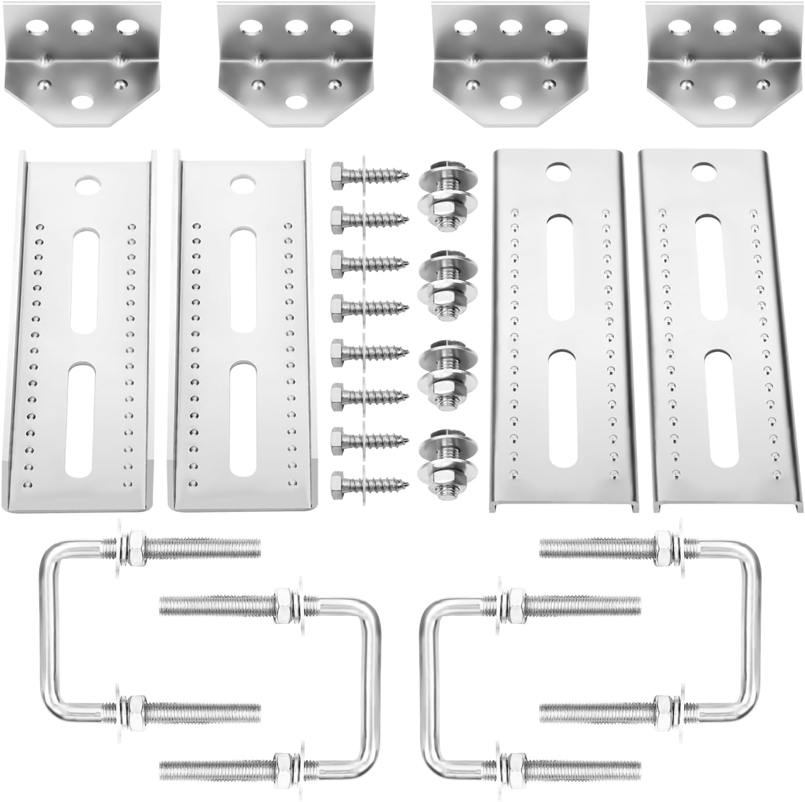 Amazon.com: ZOSANY 4 PCS Boat Trailer Bunk Brackets,Boat Trailer Parts ...