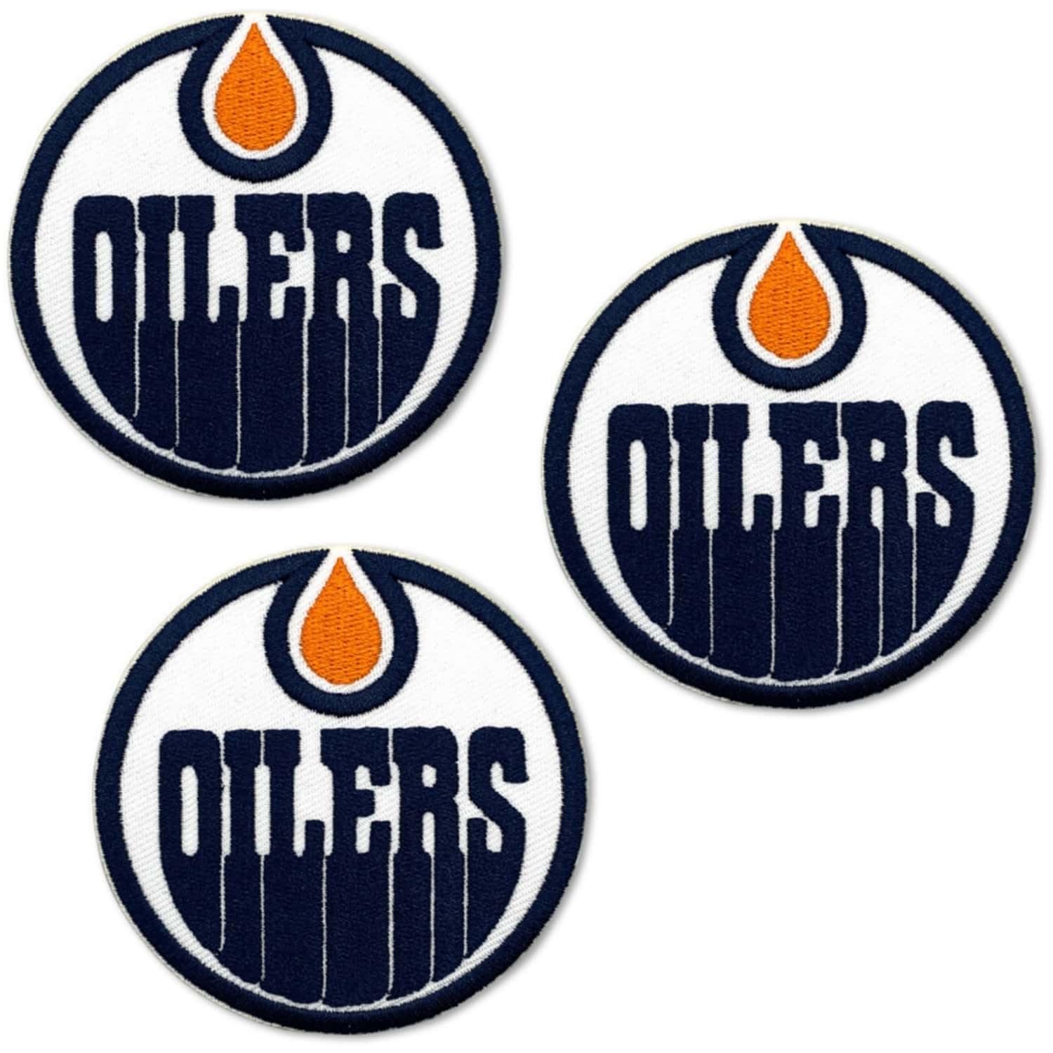 3 Pcs Oilers Embroidered Patches for Clothing, Sew-On or Iron-On Badge ...