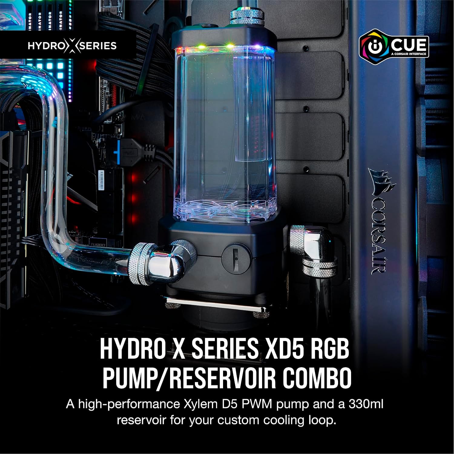 Corsair Hydro X Series XD5 RGB BombaDepósito Combo – Bomba D5 PWM ...