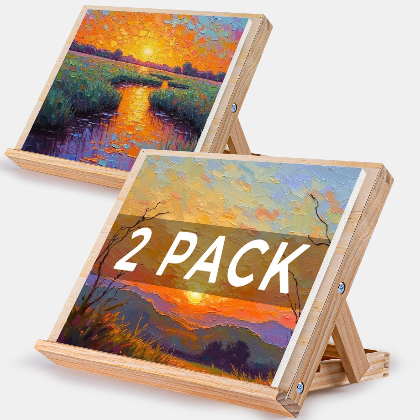 Amazon.com: Easel for Painting - Tabletop Easel Stand, Adjustable Angle ...