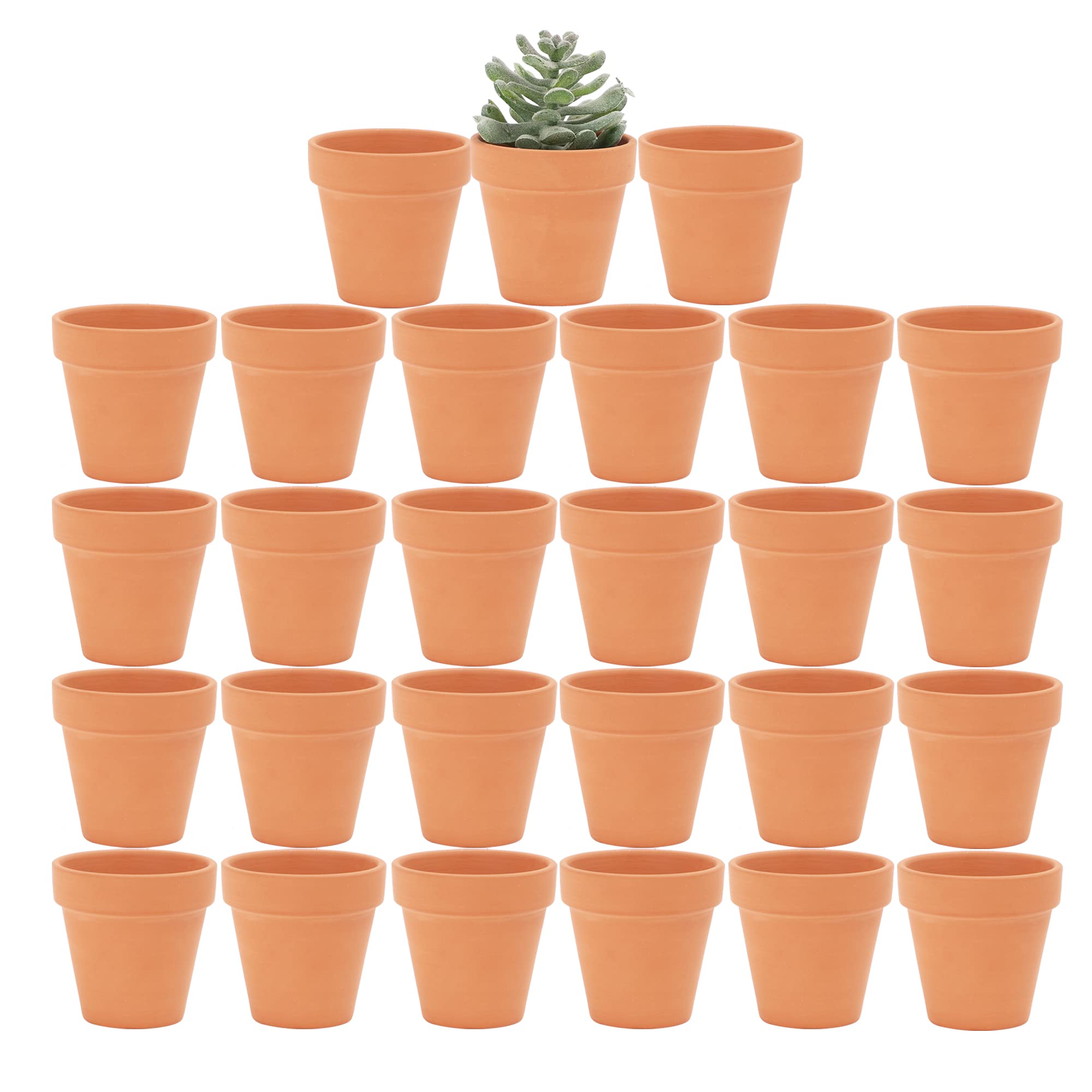 Amazon.com: Yishang 2 inch Small Terracotta Pots with Drainage Holes ...