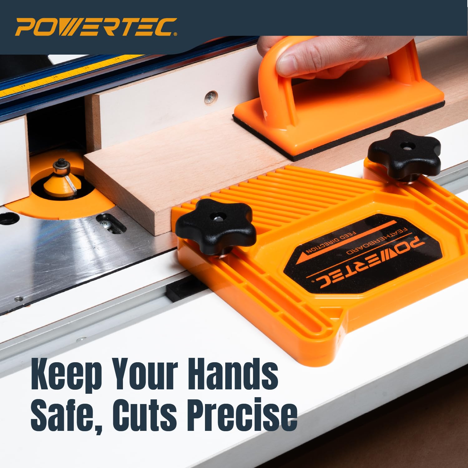 Snapklik.com : POWERTEC Universal Featherboard For Table Saw, Router ...
