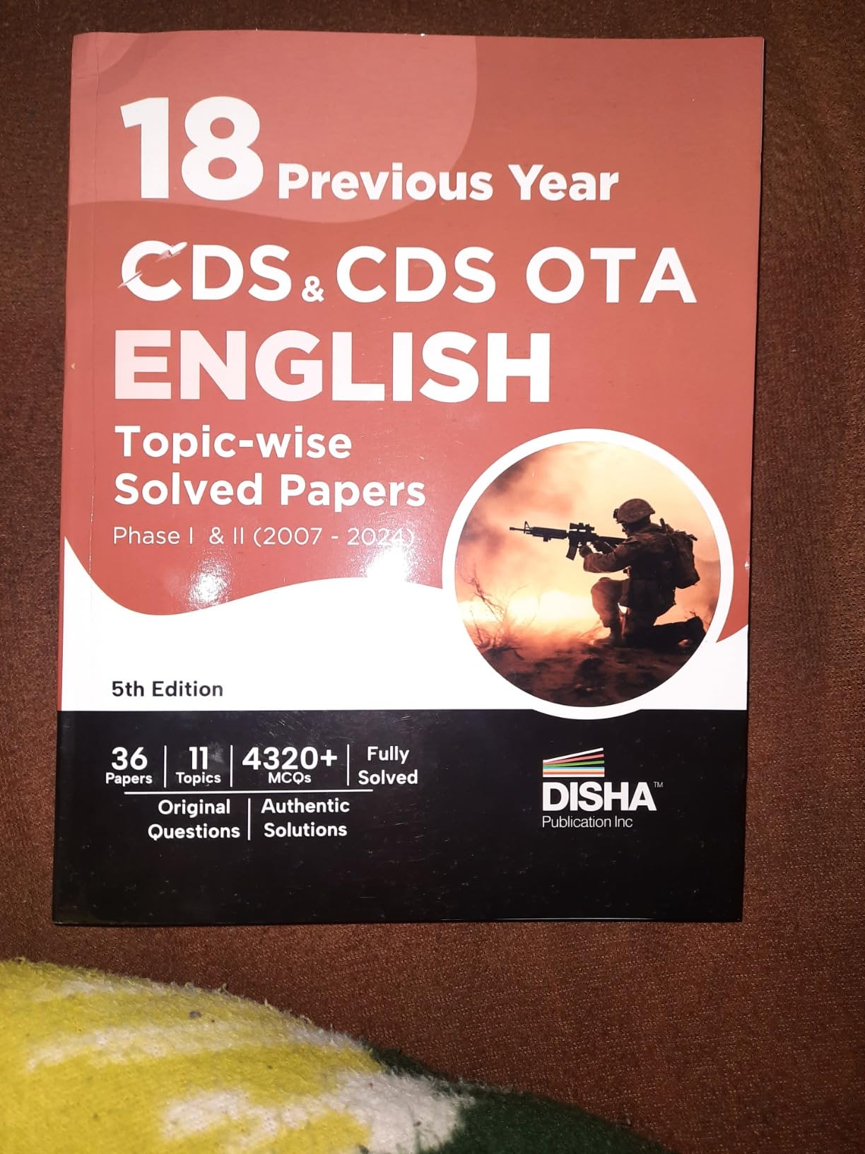 18 Previous Year CDS & CDS OTA English Topic-wise Solved Papers Phase I ...