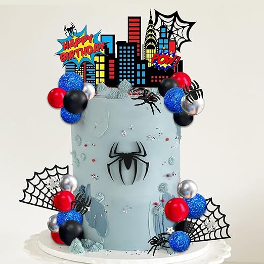 Amazon.com: 41pcs Spider Cake Topper Balls Cake Decorations with Spider ...