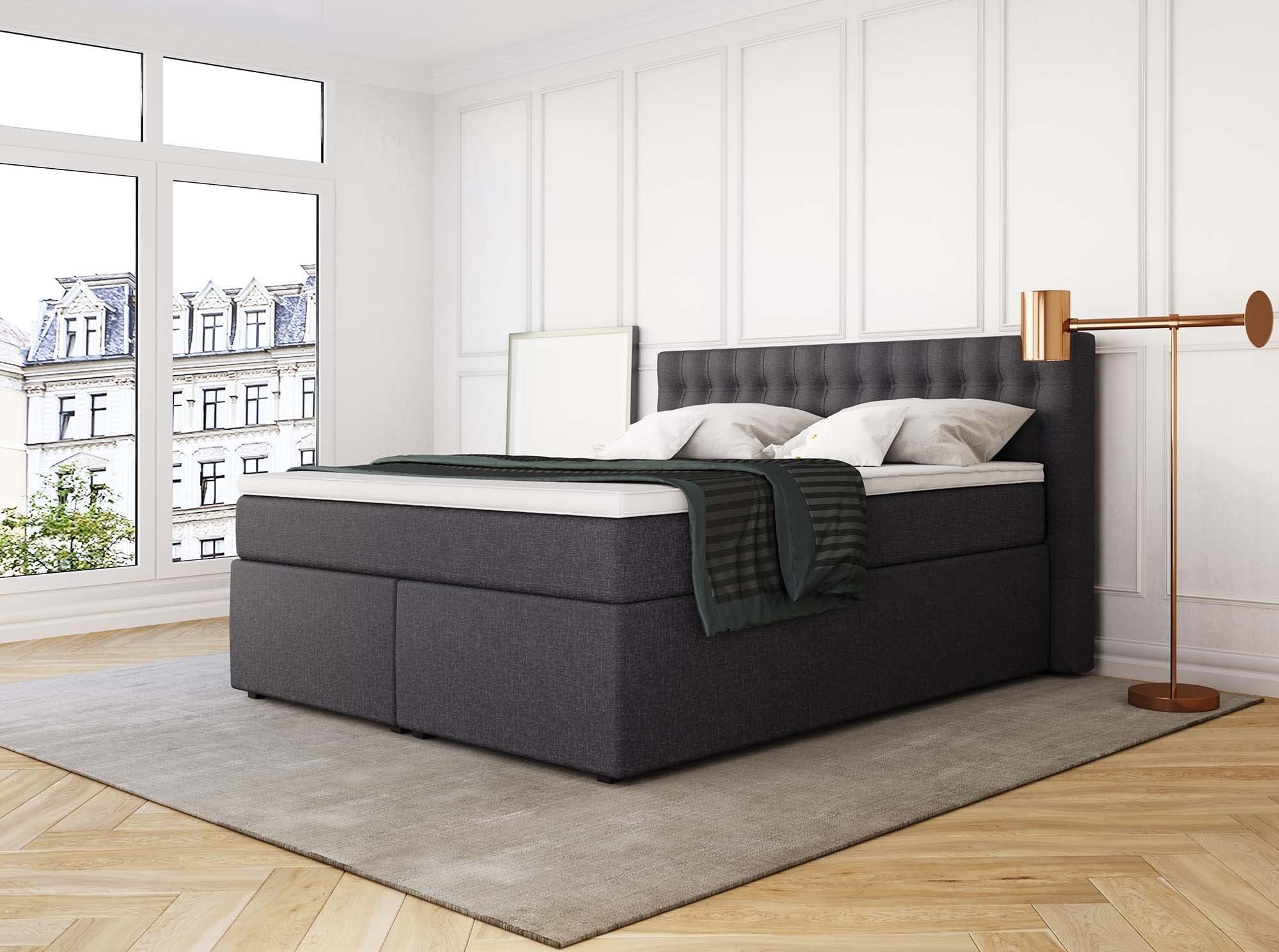Boxspringbett ROM II 200x200 cm elektrisch verstellbar 2 Motoren ...