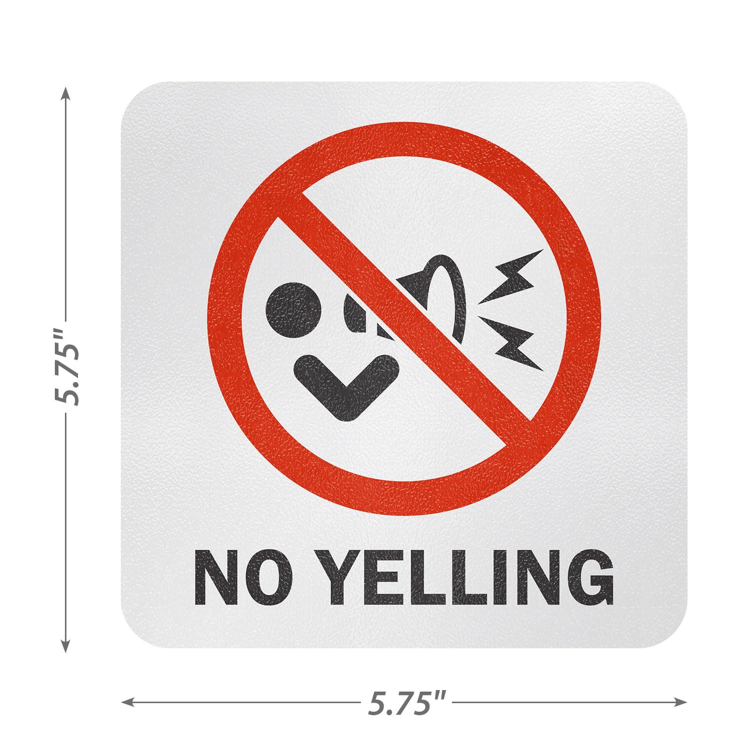 Snapklik.com : SmartSign No Yelling” Adhesive Pool Marker