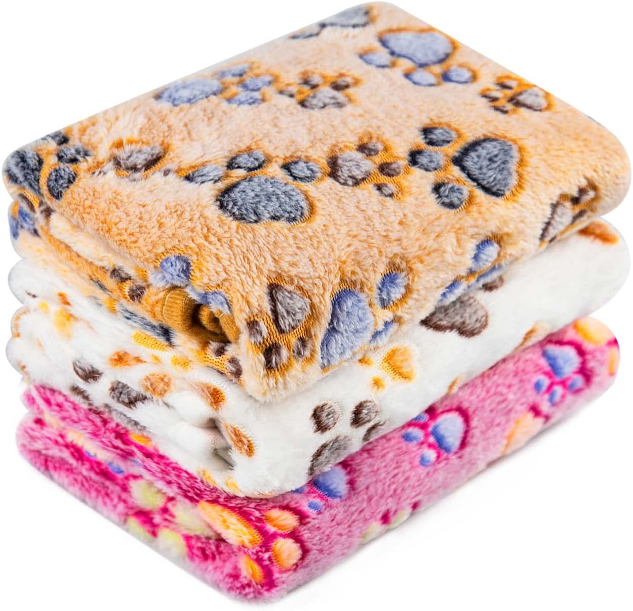 Amazon.com: LeapSheep Pet Blankets for Dogs Cats - 3Pack Heart Pattern ...