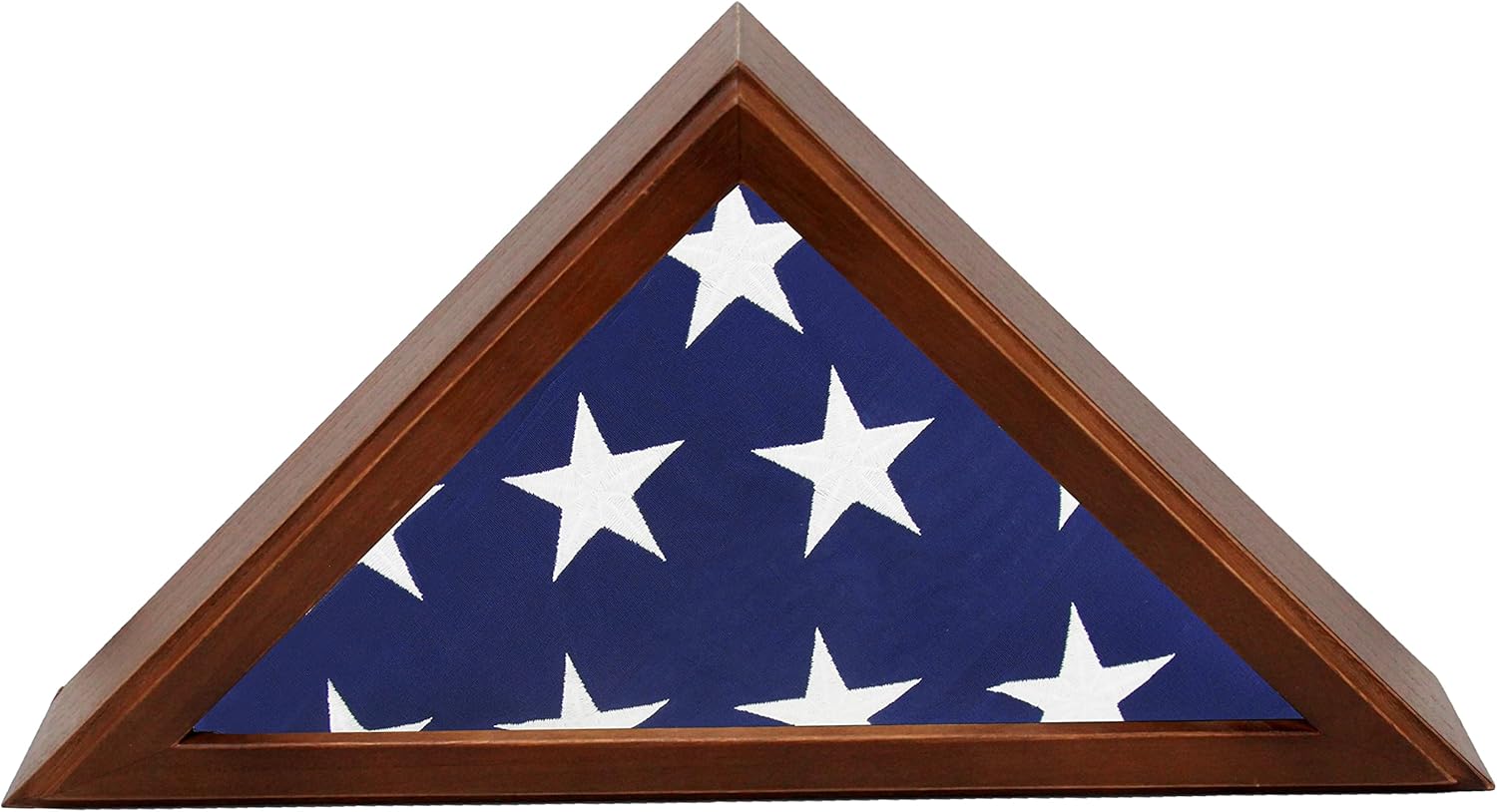 Amazon.com - American Flag Rustic Brown Display Case - Wood Frame Fits ...