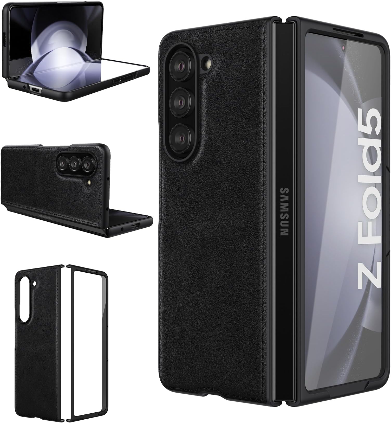 Amazon.com: Foluu Slim Fit Case for Samsung Galaxy Z Fold 5 Case, with ...