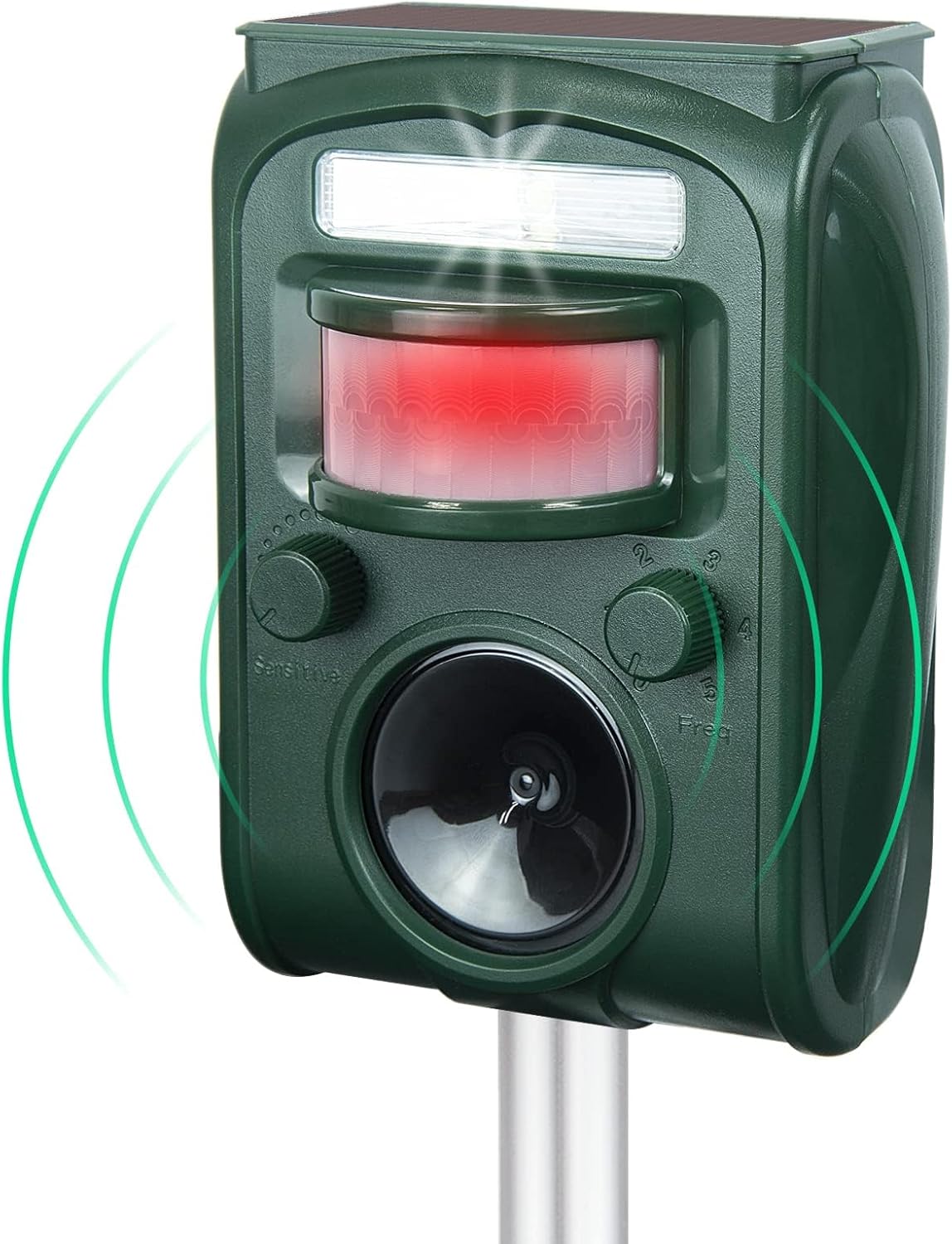 Amazon.com: PGFIT Ultrasonic Pest Repellent,Solar Animal Repeller ...