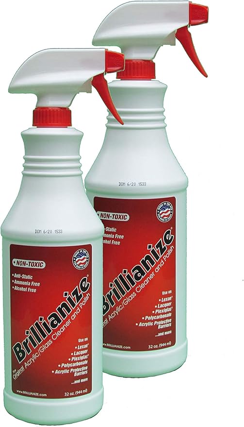Amazon.com: Brillianize 32 Ounce (944 ml) Trigger Spray Bottles - 2 ...