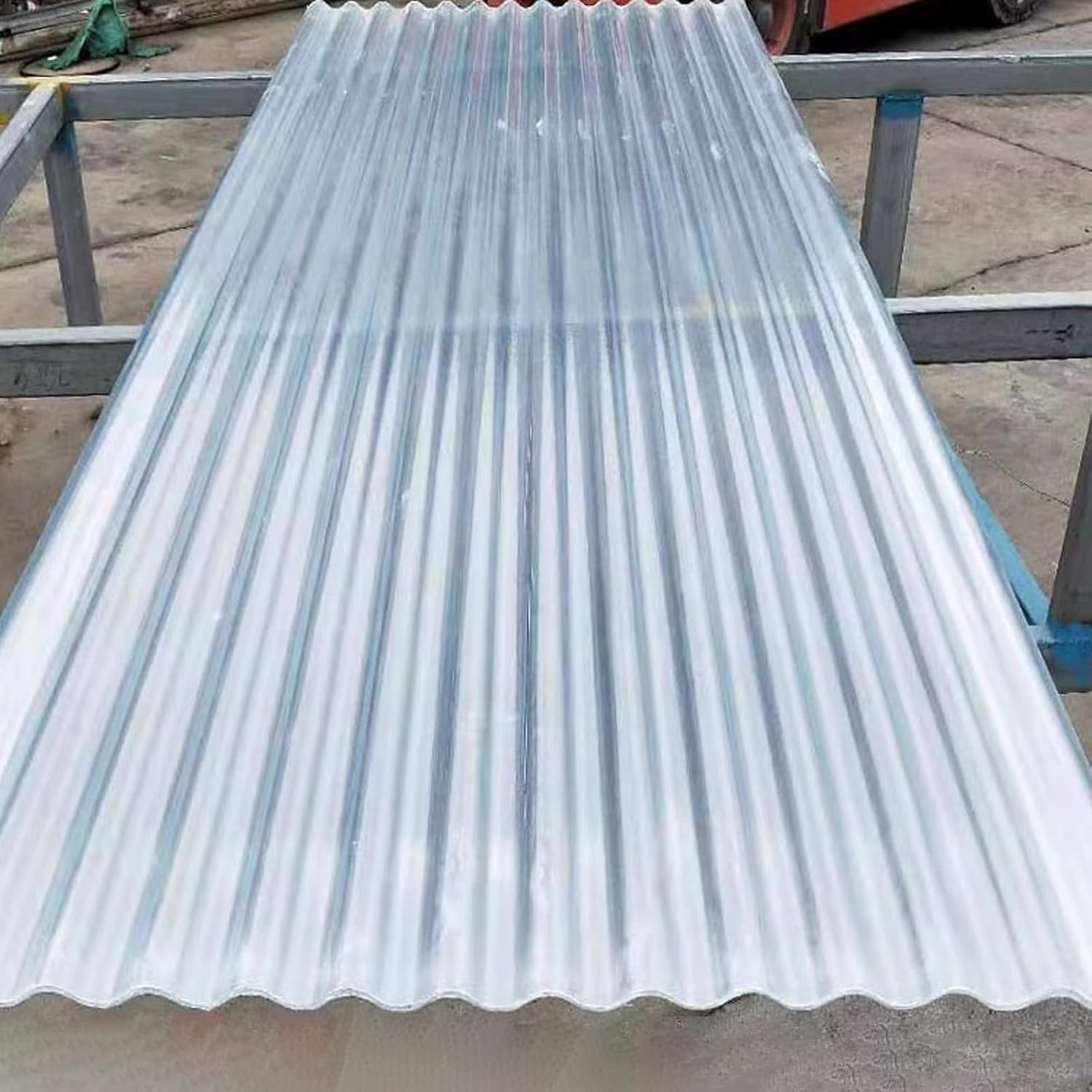 Amazon.com: Clear Roof Sheet,2mm Corrugated Roofing Sheets,FRP ...