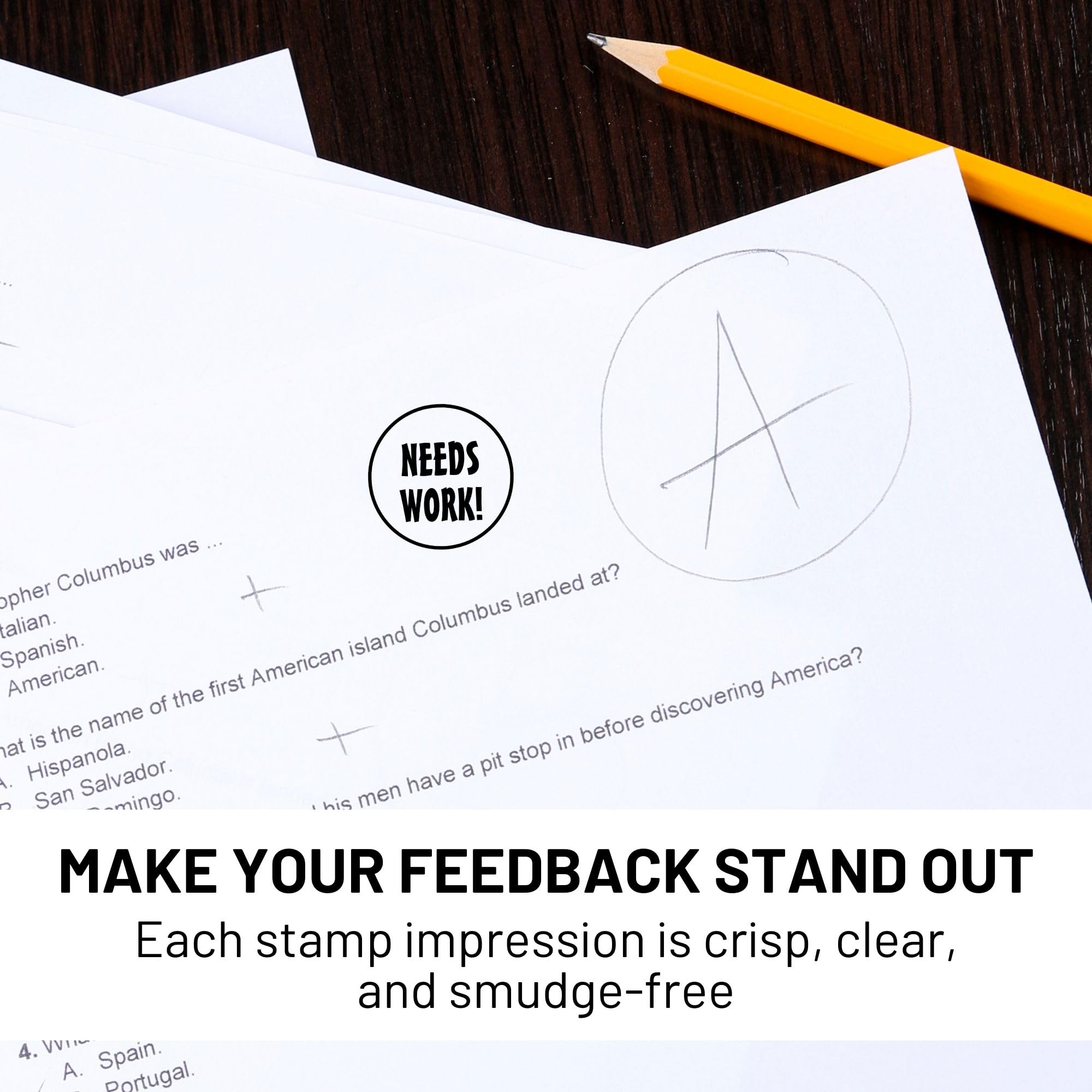 Snapklik.com : Self-Inking Teacher Stamps For Grading, Multicolor ...