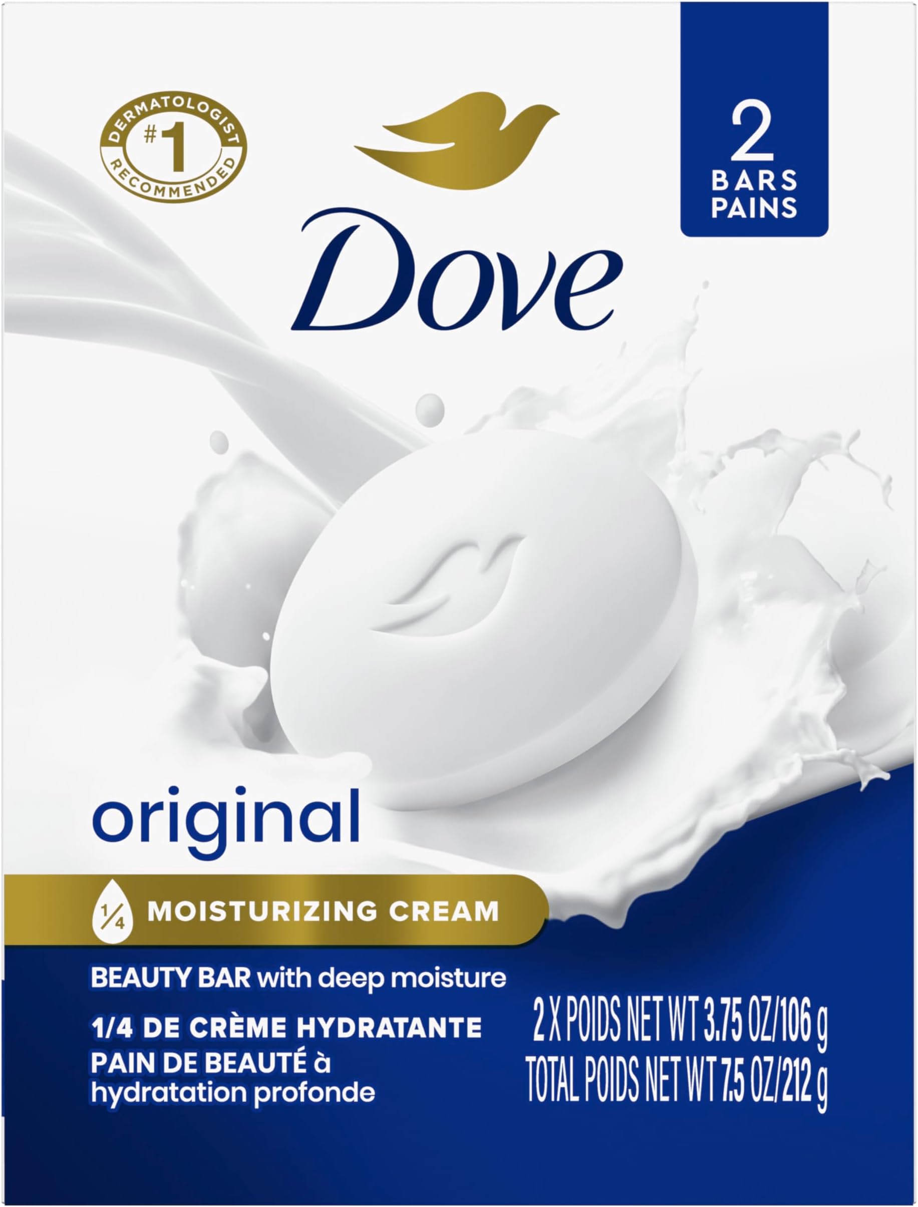 Amazon.com: Dove Soap 48X135g/4.75oz (48X135G/4.7OZ, Original)